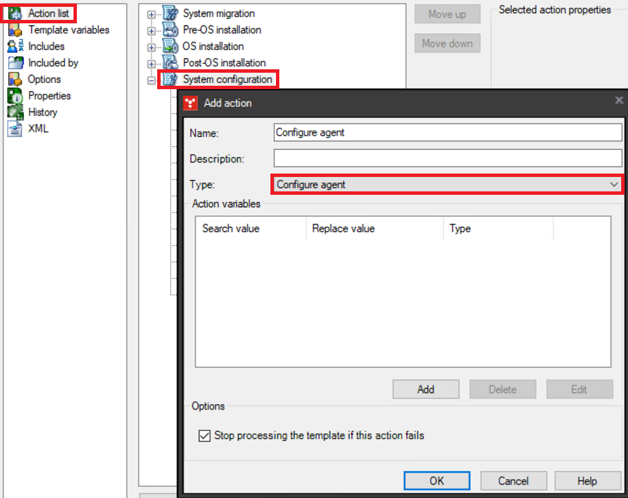 Modify OS Provision Template to Use EBA Agent Installer