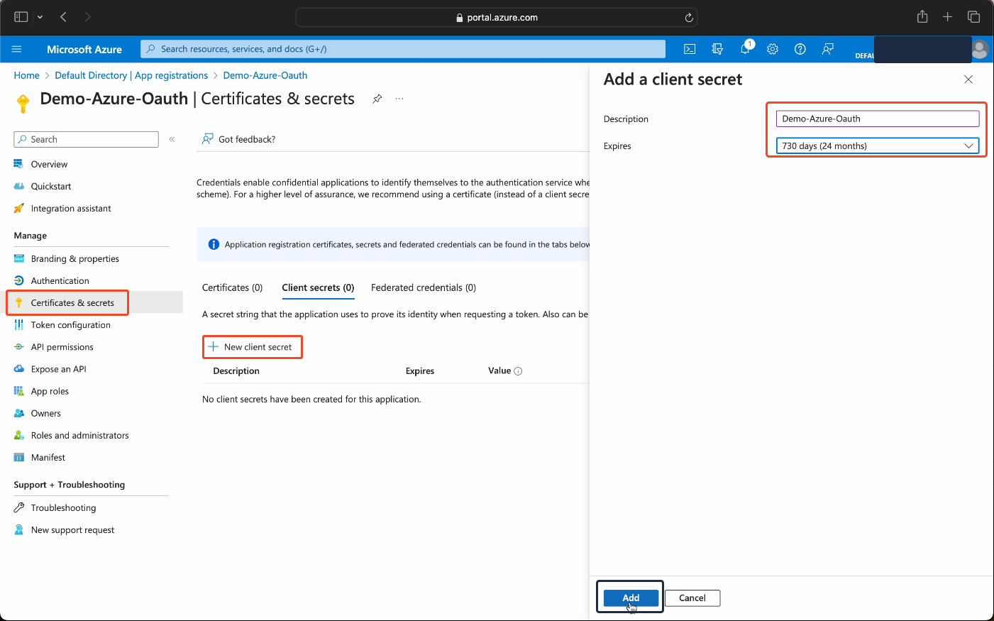 How To Configure Oauth Authentication Server On Connect Secure with Microsoft Azure Active ...