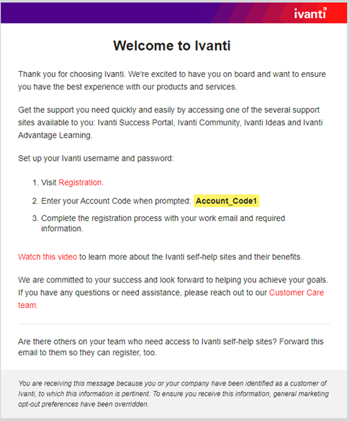 How to Register for Ivanti Site Access