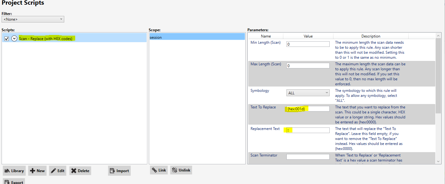 How to replace a Group Separator "GS" character in Velocity.