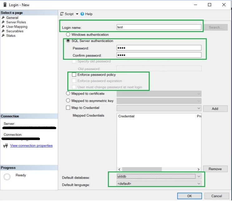 Configure a Read Only Database User for Reporting