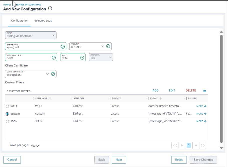 How to configure a Public Syslog Server on nSA