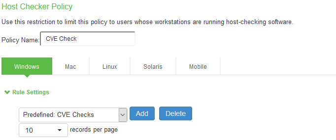 How to Configure CVE Host Checker Rules for Windows OS in Ivanti Connect Secure