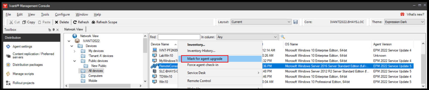 Deployment Methods for Endpoint Manager Engine Based Agents