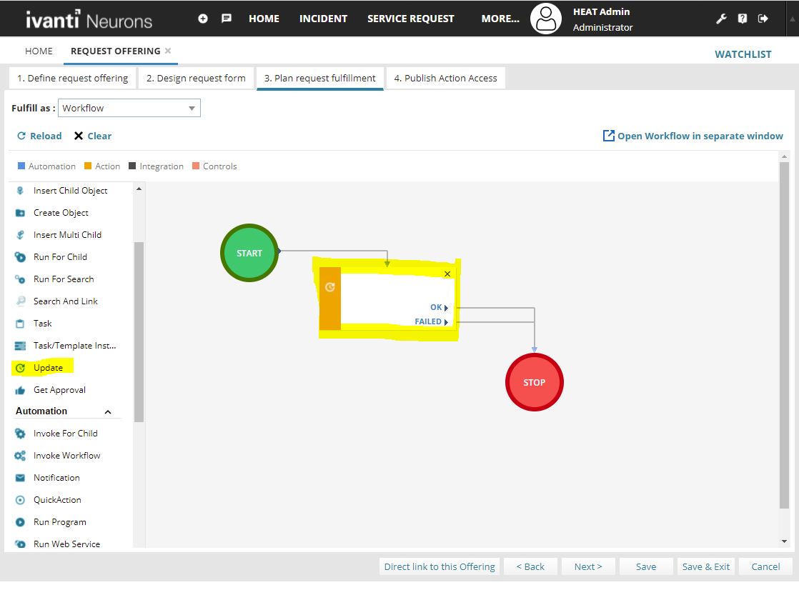 How to Move Information From the Request Offering Parameters Into ...