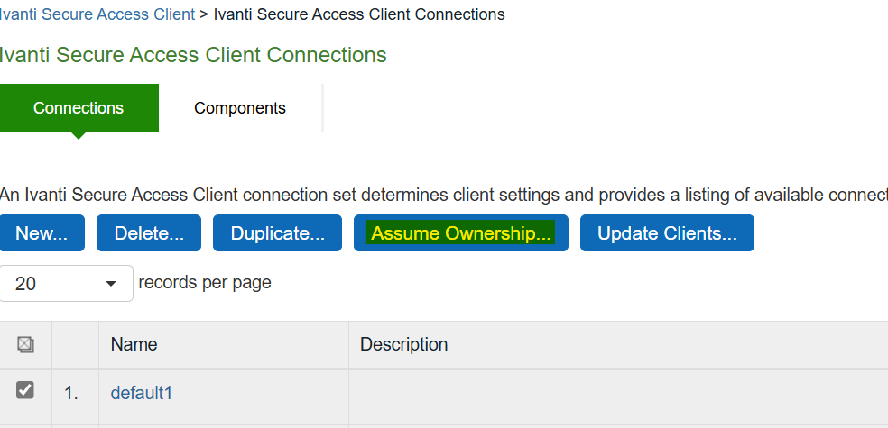 Attempt To update ISAC Connection Set Fails With Error "This Appliance ...