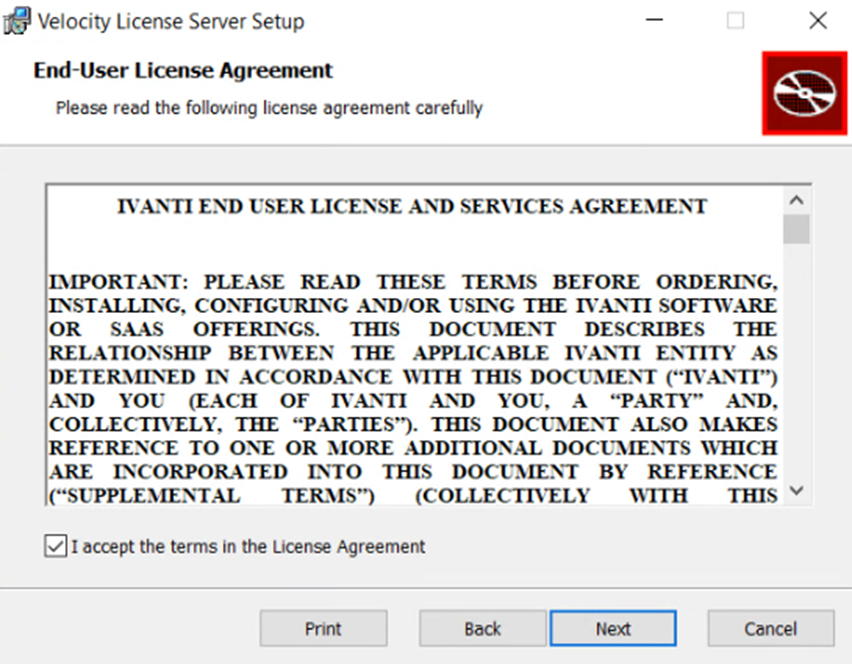 Ivanti Velocity License Server Basic Setup and other Tips