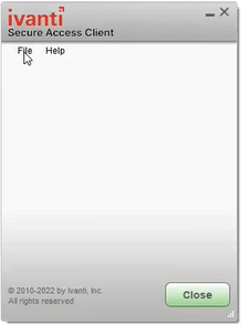 Blank White Page Appears on Ivanti Client With New UI