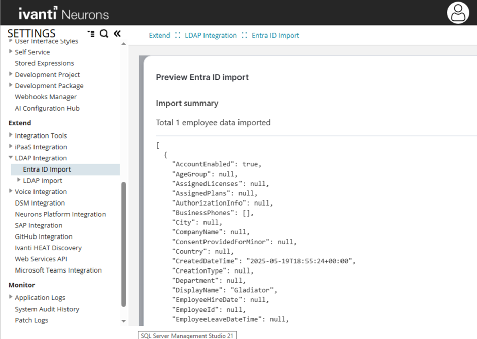 Entra ID ITSM Users Import - Setup and Troubleshooting