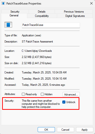 PatchTrace: Patch Content Troubleshooting Tool