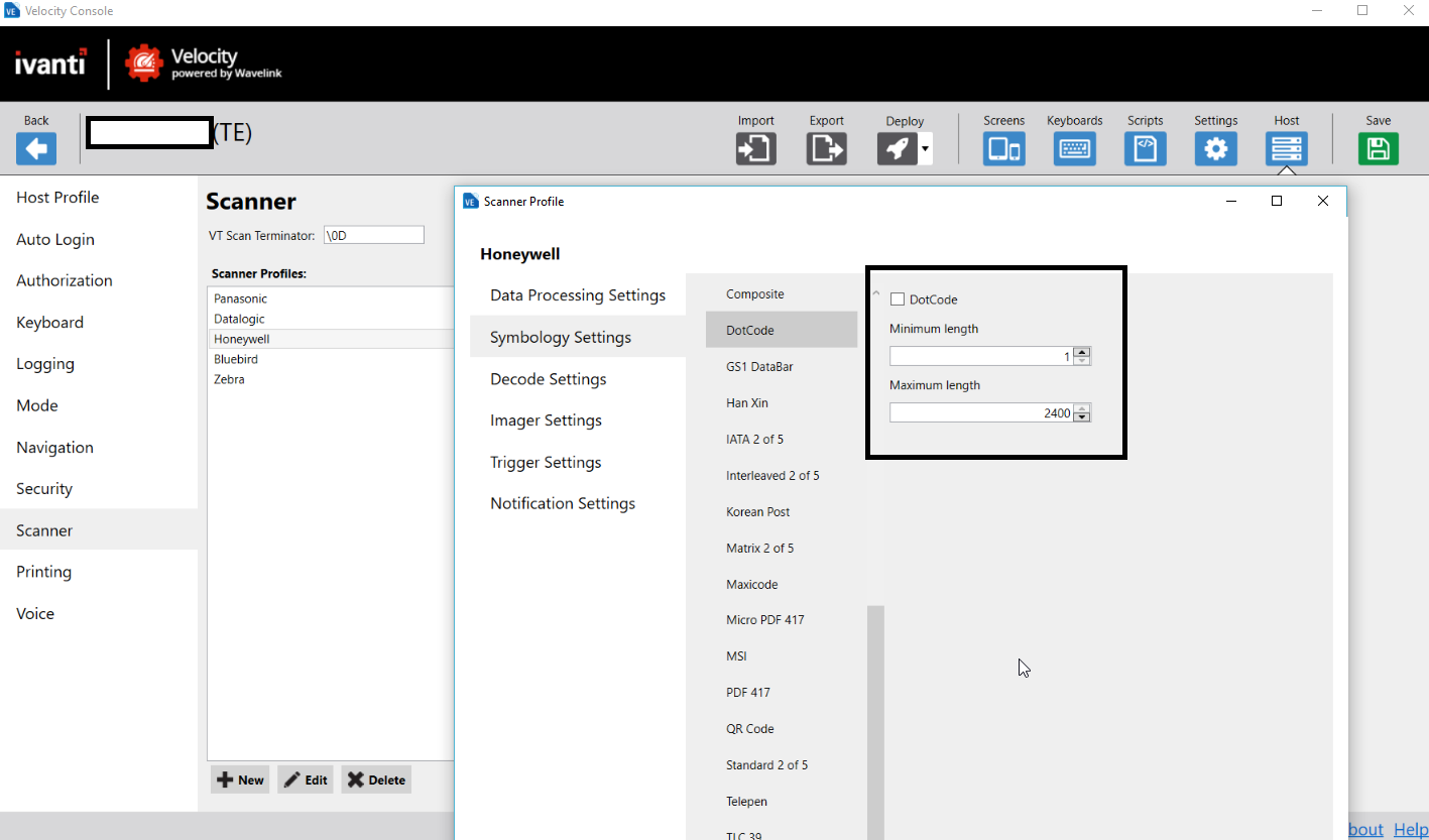 How can we scan dot codes using velocity