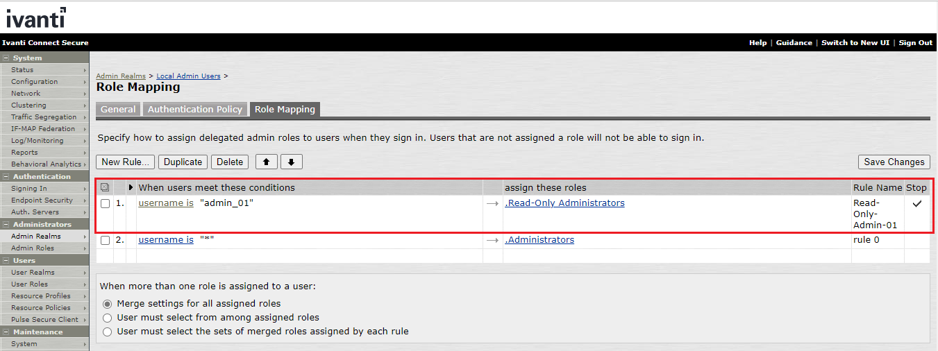 How to Allow Read-Only Permission for Rest API Administrator for Ivanti ...