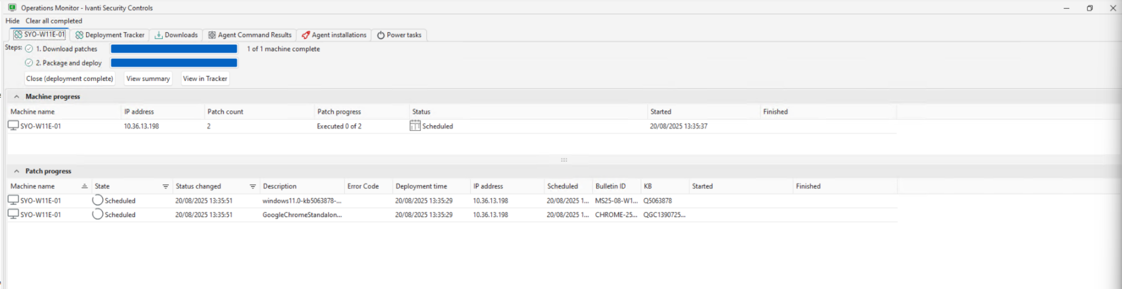 How To Deploy Patches in Ivanti Security Controls