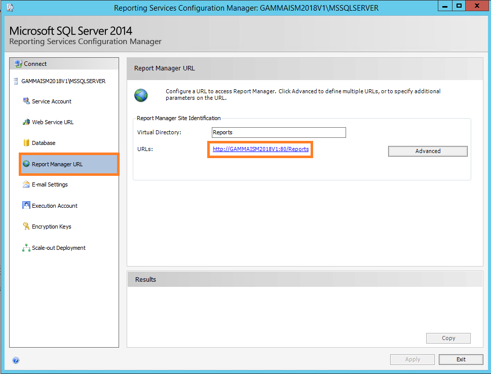 Error when Provisioning Reports - "Error: Possible Exception from access to Config service ...