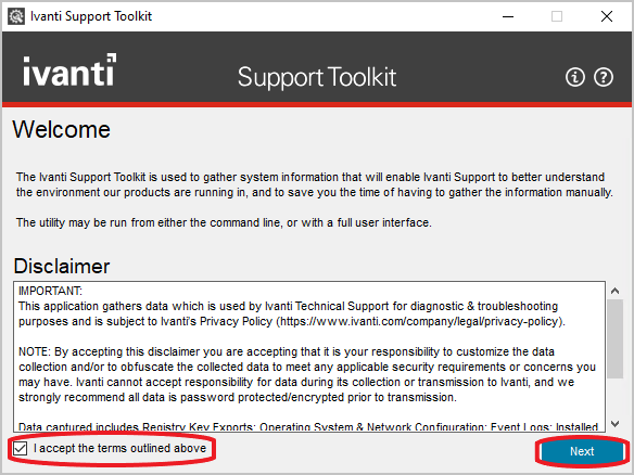 Collecting Application Control Logs using the Ivanti Support Toolkit