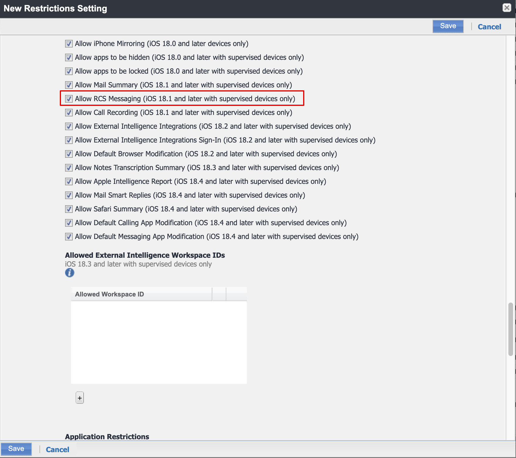 RCS Messaging on iOS: Overview and How to Disallow via Ivanti UEM